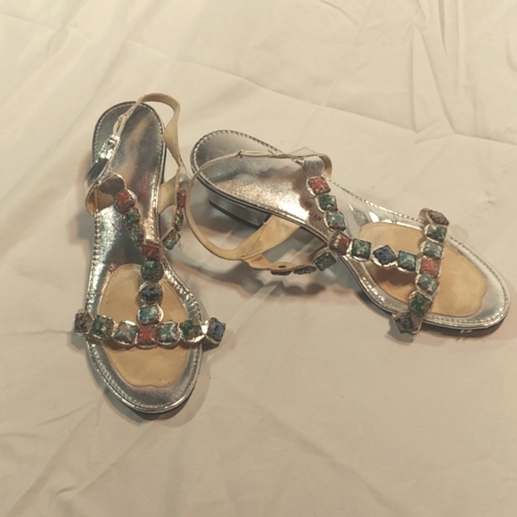 Magdesian | Shoes | Magdesian Vintage Jeweled Flat Sandals | Poshmark